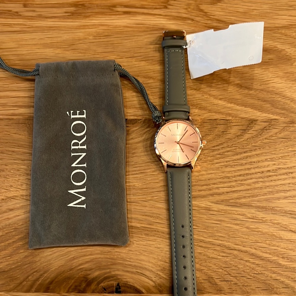 Rare Monro Classique Watch, Sunburst Solrose - Gem